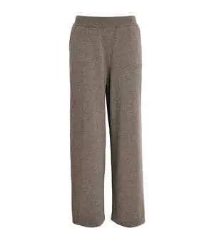 Johnstons Of Elgin Cashmere-blend Knitted Trousers