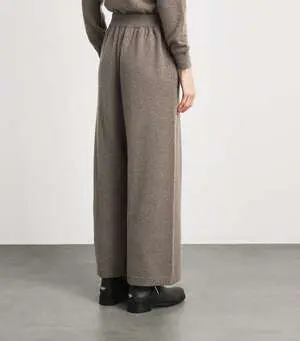 Johnstons Of Elgin Cashmere-blend Knitted Trousers