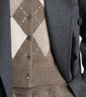 Johnstons Of Elgin Cashmere Argyle Cardigan