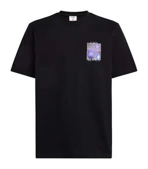 Casablanca Organic Cotton Meduse Sportive T-shirt - Black