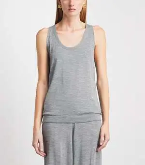 Johnstons Of Elgin Superfine Merino Wool Greer Tank Top