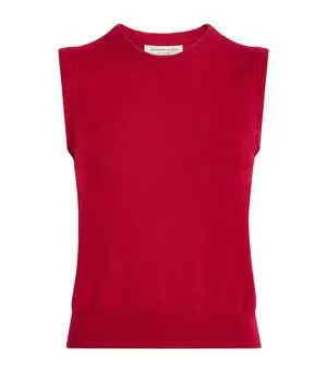 Johnstons Of Elgin Cashmere Iris Tank Top - Red
