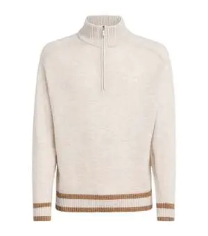 CHE Wool-blend Quarter-zip Sweater