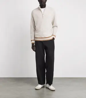 CHE Wool-blend Quarter-zip Sweater
