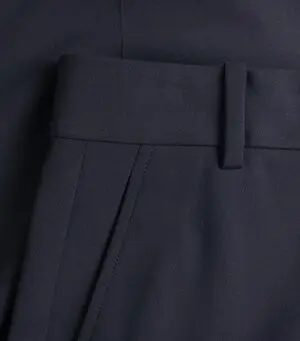 Theory Wool-blend Wide-leg Trousers