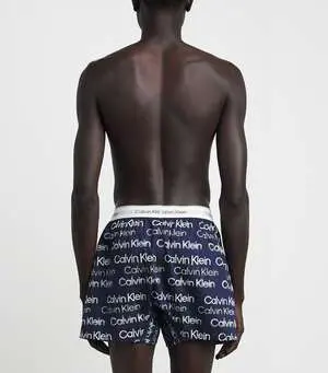 Calvin Klein Cotton Poplin Logo Pyjama Shorts