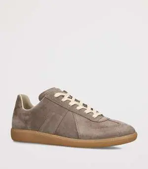 MAISON MARGIELA Suede Replica Sneakers - Brown