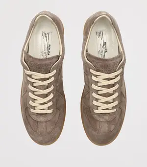 MAISON MARGIELA Suede Replica Sneakers - Brown