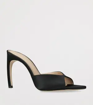 Victoria Beckham Satin Harlow Heeled Mules 100