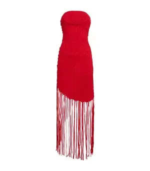 Cult Gaia Embroidered Edina Maxi Dress