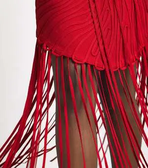 Cult Gaia Embroidered Edina Maxi Dress