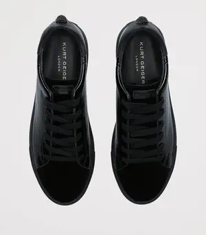 Kurt Geiger Croc-embossed Leather Laney Sneakers