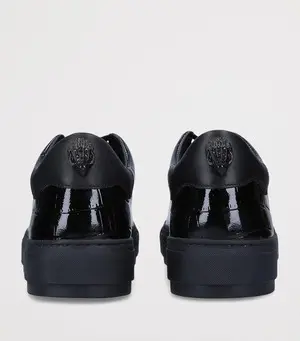 Kurt Geiger Croc-embossed Leather Laney Sneakers