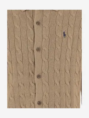 Polo Ralph Lauren Logo Embroidered Buttoned Cardigan