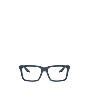 Prada Linea Rossa Rectangular Frame Glasses - Blue