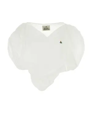 VIVIENNE WESTWOOD Puff-sleeved Asymmetrical V-neck Blouse - No