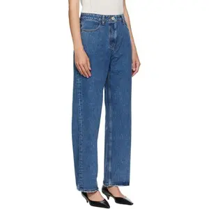 COOR Loose-fitting Washed Jeans