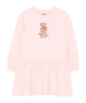 Moschino Teddy Bear Graphic Ruffled Dress - No