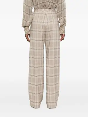 ERMANNO FIRENZE Checked Casual Trousers