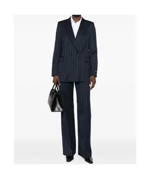 ERMANNO FIRENZE Pinstriped Casual Trousers