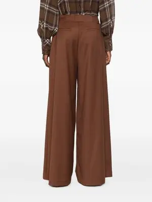 ERMANNO FIRENZE Pleated Wide-leg Casual Trousers
