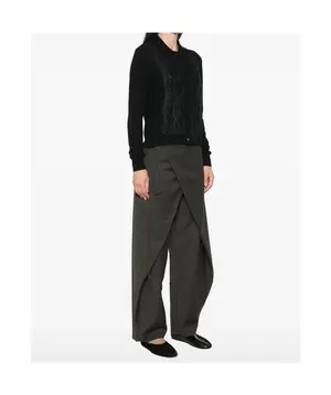 ERMANNO FIRENZE Lace-panel Knit Top