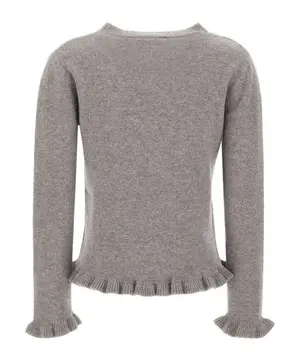KAOS Ruffled Hem Knitted Sweater