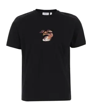 Off-White Logo Printed Crewneck T-shirt - Black