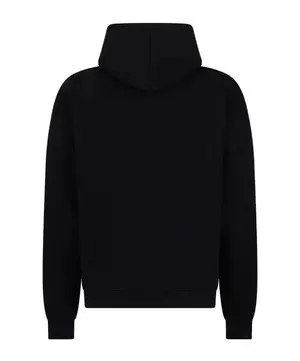 Dsquared2 Cotton Jersey Hooded Sweatshirt With Maple Leaf Print