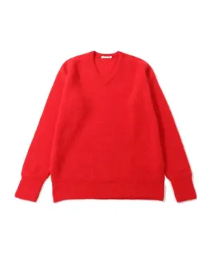 Auralee Long-sleeved Sweater - Red