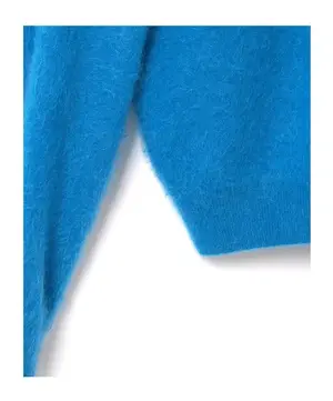 Auralee Long-sleeve Open-front Alpaca Wool Cardigan