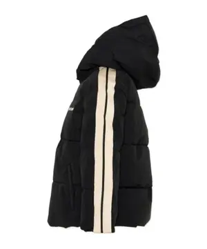 Palm Angels Long-sleeve Padded Hooded Jacket With Logo Detail