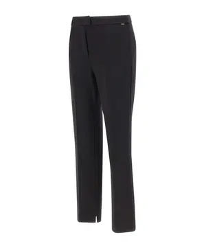 KAOS Straight-leg Tailored Pants With Hem Slits