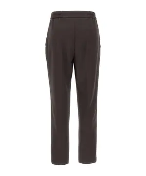 KAOS Straight-leg Trousers With Elastic Waistband