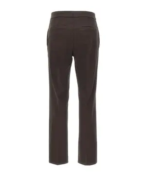 KAOS Straight-leg Tailored Pants With Slit Hems
