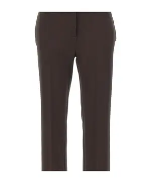 KAOS Straight-leg Tailored Pants With Slit Hems