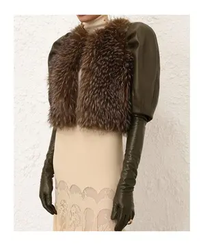 Zimmermann Panelled Faux Fur Coat