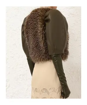 Zimmermann Panelled Faux Fur Coat