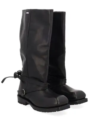 Our Legacy Stivale "high Engine" Leather Boots