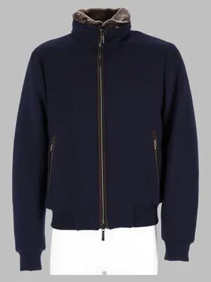 MOORER Giacca "bellati" Zip-up Jacket With Fur Collar