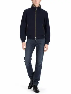 MOORER Giacca "bellati" Zip-up Jacket With Fur Collar