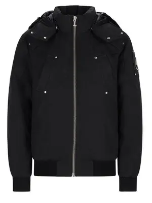 Moose Knuckles Original Ballistic Neoshear" Bomber Jacket - Black