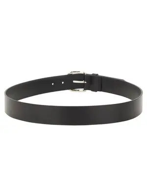 MARANT Zaph Leather Belt - Black