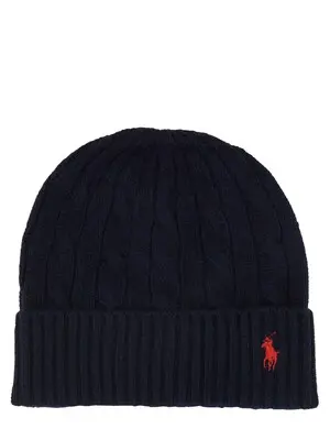 Polo Ralph Lauren Berretto In Lana E Cashmere A Trecce