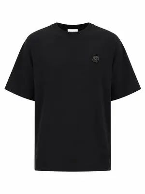 Maison Kitsuné T-shirt Con Patch Volpe - Black