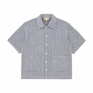 NOEND Textured Convertible Collar Shirt In Cloud