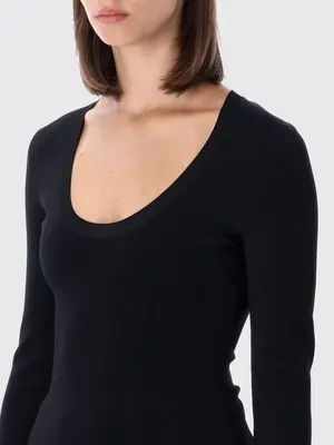 Stella McCartney Slim Fit Long-sleeved U-neck Knit Top