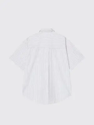 Carhartt Work In Progress Striped Cotton Bowling Shirt With Patch Pocket And Relaxed Fit