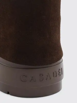 Casadei Suede Knee-high Wedge Boots
