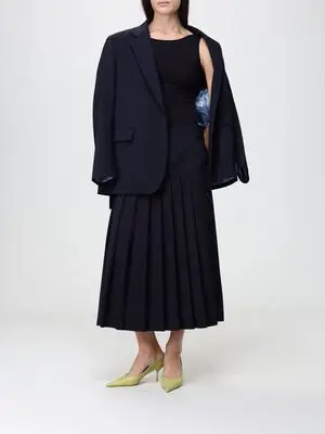 N° 21 Pleated Midi Skirt